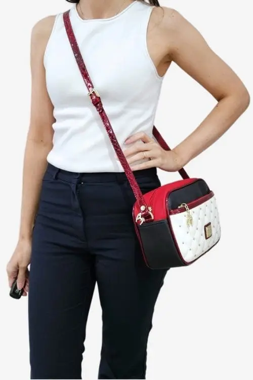 CAVALINHO Craft 511 Crossbody Bag - Navy/white/red