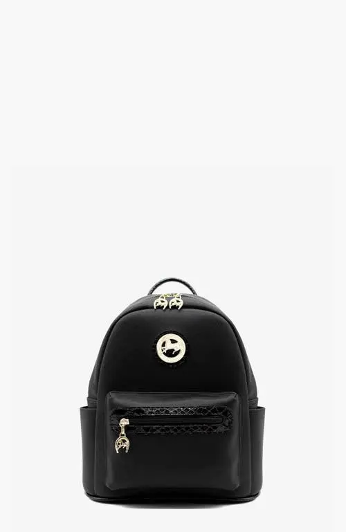 CAVALINHO Cherry Blossom 392 Leather And Canvas Backpack - Black
