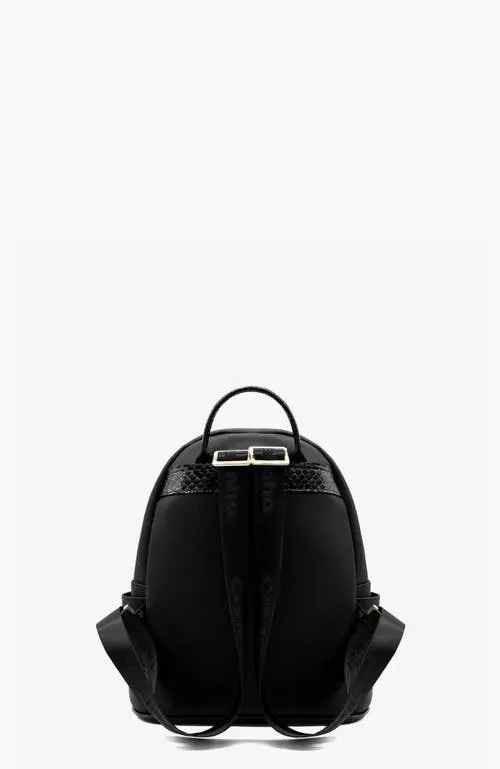CAVALINHO Cherry Blossom 392 Leather And Canvas Backpack - Black