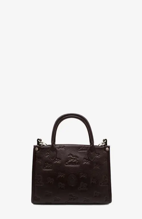 CAVALINHO Cavalo Lusitano 480 Embossed Leather Handbag - Brown