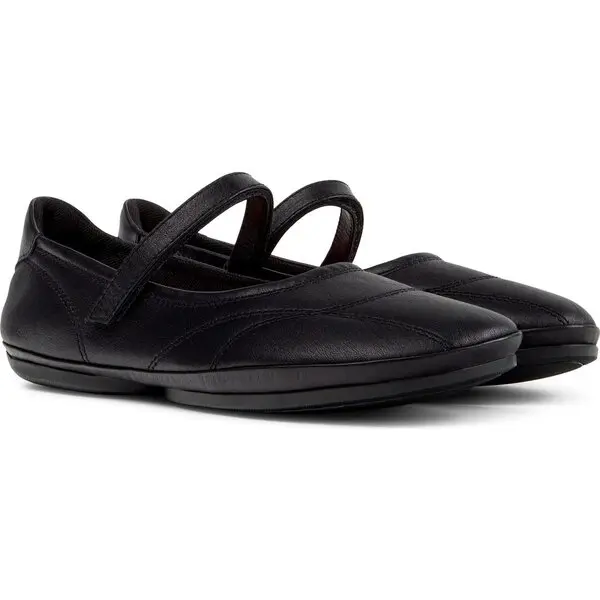 Camper Right Nina Mary Jane Flat - Black