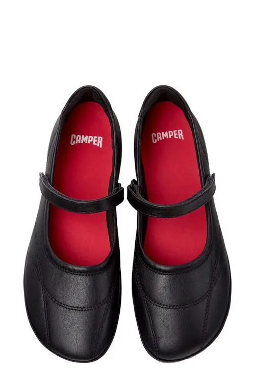 Camper Right Nina Mary Jane Flat - Black
