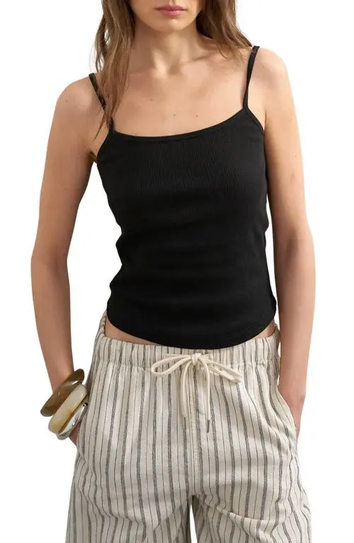 Topshop Ribbed Micro Camisole