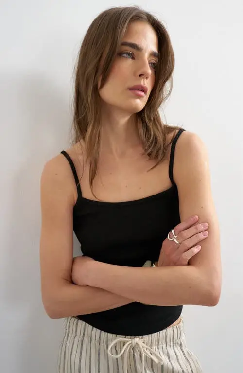 Topshop Ribbed Micro Camisole