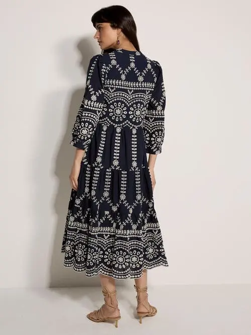 APRICOT Broderie Anglaise Midi Dress