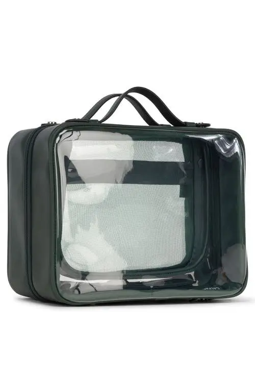 CALPAK Clear Cosmetics Case - Emerald