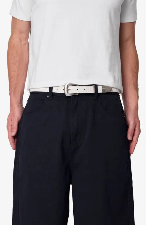 Mnml Embossed Scale Leather Belt