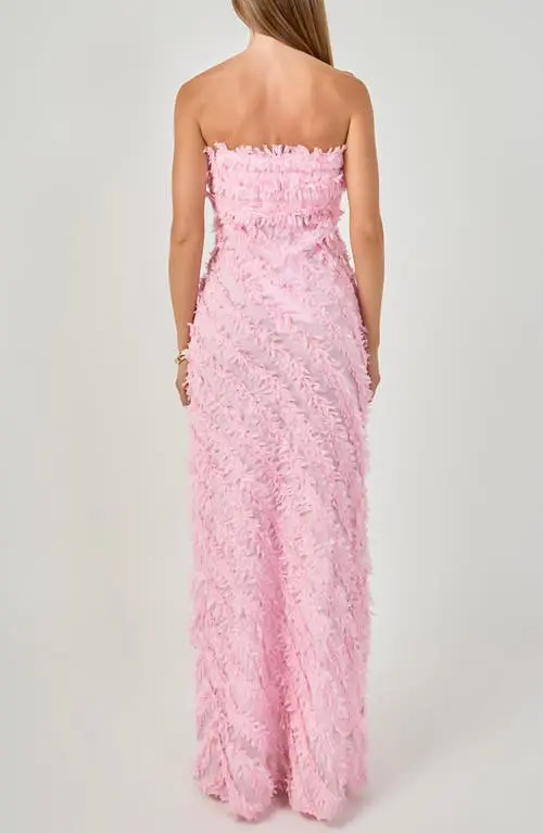 Endless Rose Strapless Ruffled Maxi Dress