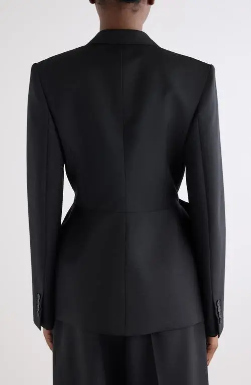 Givenchy Bow Front Wool & Mohair Blazer