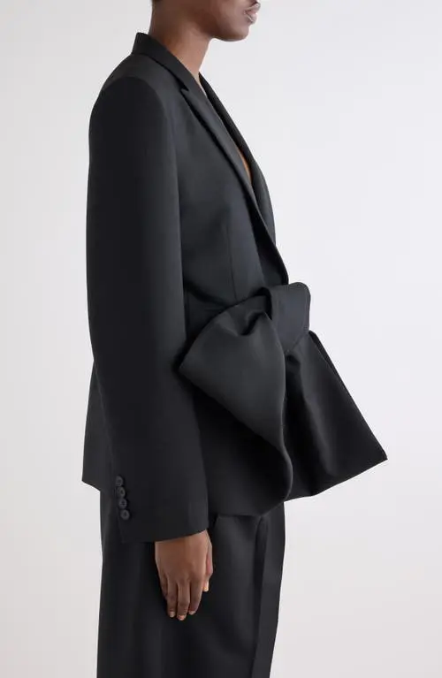 Givenchy Bow Front Wool & Mohair Blazer