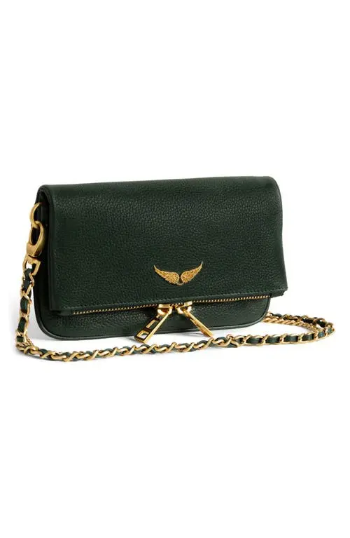 Zadig&Voltaire Rock Nano Leather Crossbody Bag - Emerald
