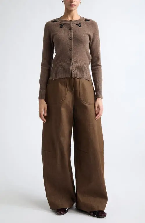 Simone Rocha Utility Curve Wide Leg Jeans