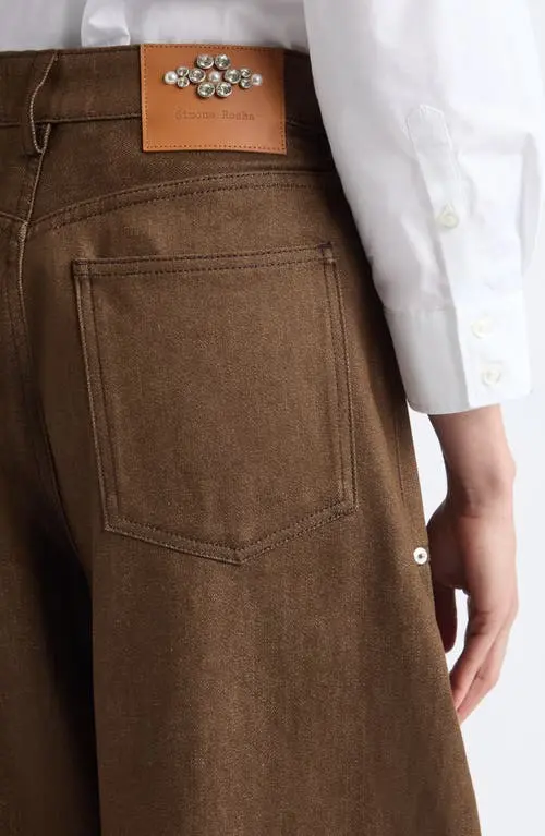 Simone Rocha Utility Curve Wide Leg Jeans