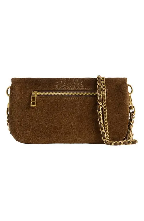 Zadig&Voltaire Rock Nano Western Leather Crossbody Bag - Cognac