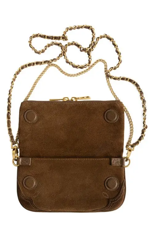 Zadig&Voltaire Rock Nano Western Leather Crossbody Bag - Cognac