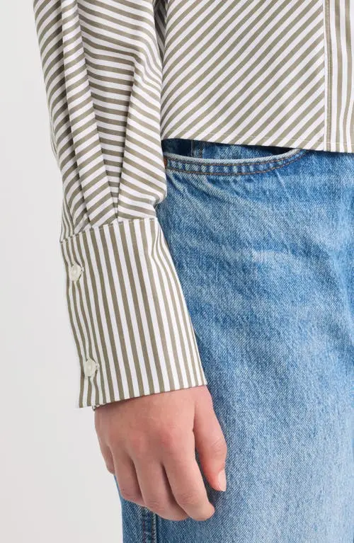 Rag & Bone Dustin Striped Cotton Poplin Shirt
