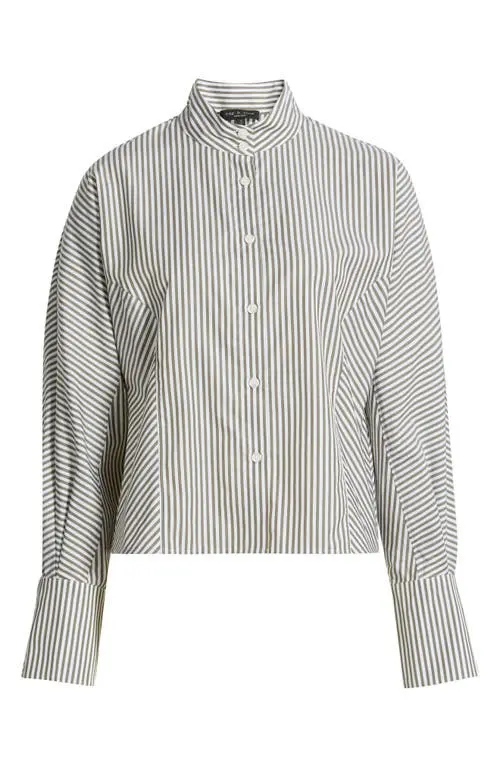 Rag & Bone Dustin Striped Cotton Poplin Shirt