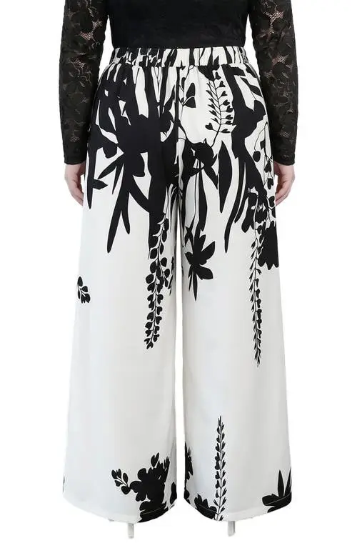 STANDARDS & PRACTICES Abstract Pull-on Wide Leg Pants