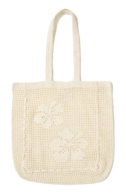 L*Space Island Time Crochet Cotton Tote