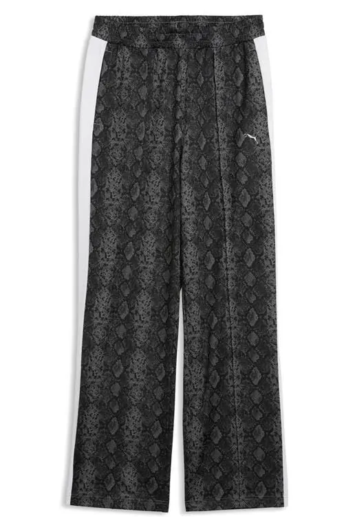 PUMA T7 Snake Print Track Pants