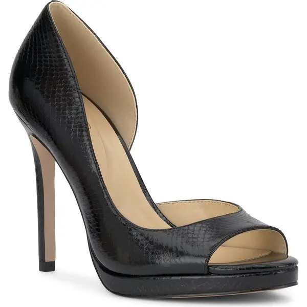 Jessica Simpson Kimli Half D'orsay Platform Pump - Black