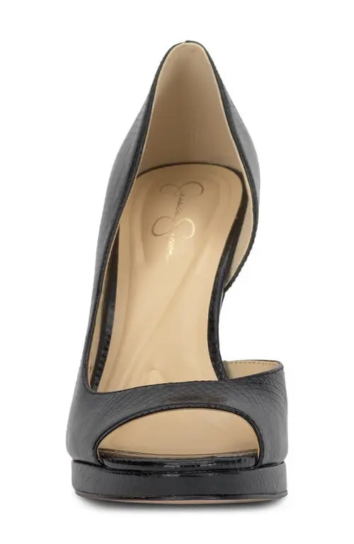 Jessica Simpson Kimli Half D'orsay Platform Pump - Black