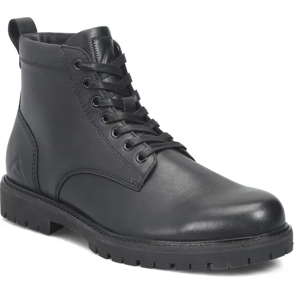 ALIGN Ryder Weatherproof Lugged Plain Toe Boot - Black