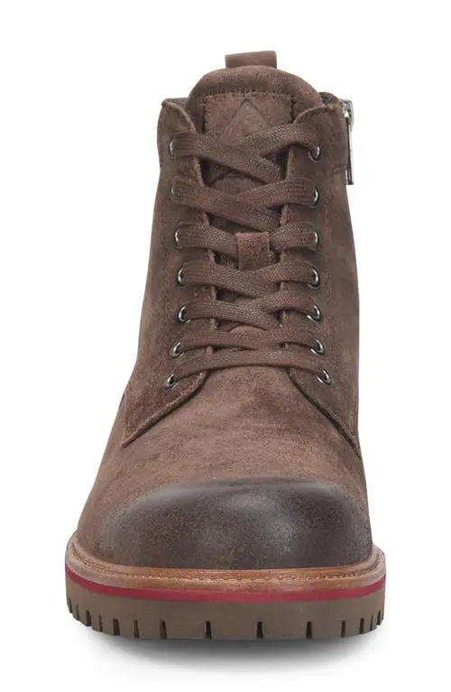 ALIGN Ryder Weatherproof Lugged Plain Toe Boot - Dark Brown