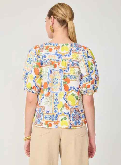 GILNER FARRAR Callie Blouse - Naples Print