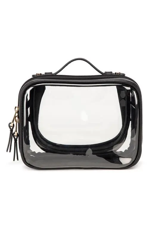 CALPAK Small Clear Cosmetics Case - Black