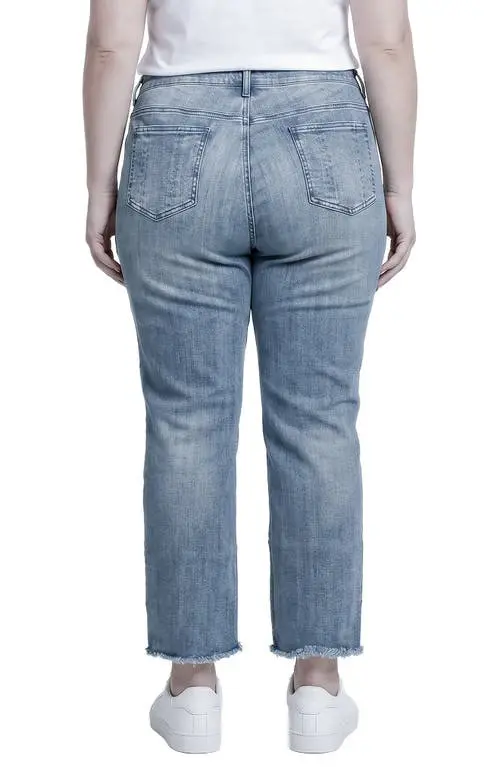 STANDARDS & PRACTICES Distressed Straight Leg Boyfriend Jeans