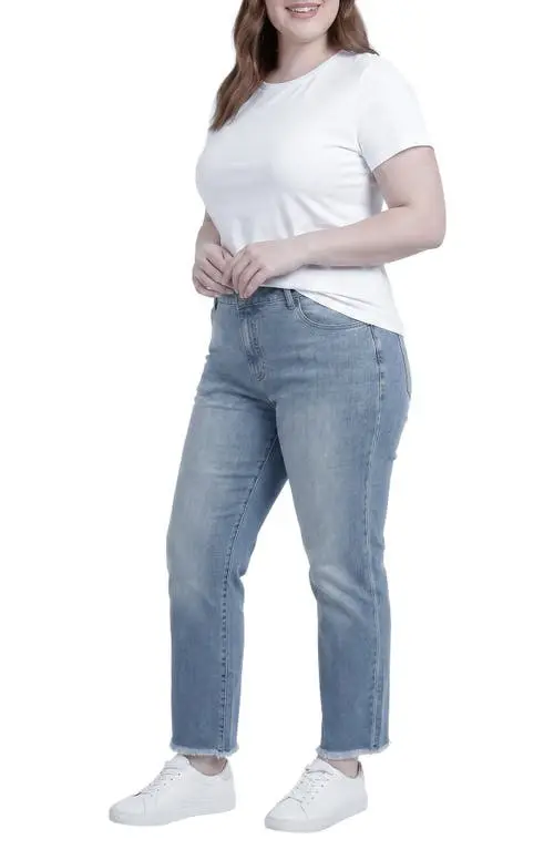 STANDARDS & PRACTICES Distressed Straight Leg Boyfriend Jeans
