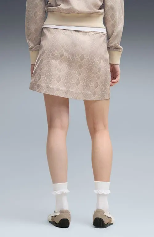 PUMA Aop T7 Snake Print Mid Rise Skirt