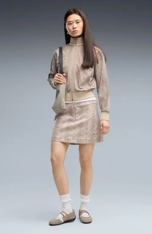 PUMA Aop T7 Snake Print Mid Rise Skirt