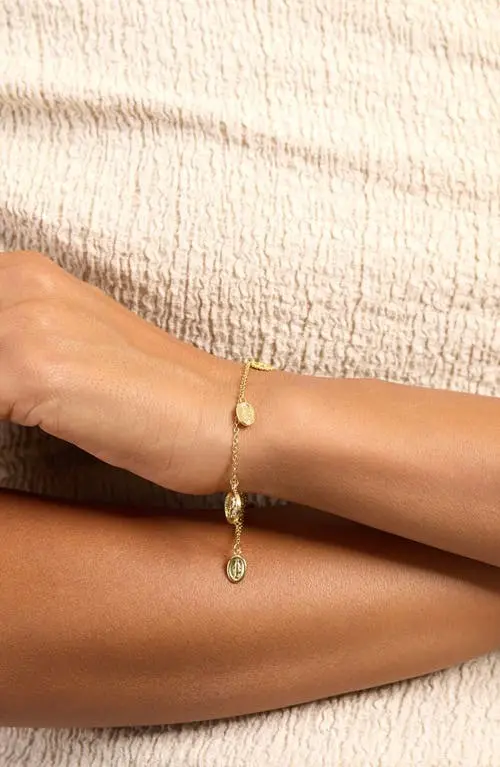ATHRA LUXE Medallion Charm Bracelet