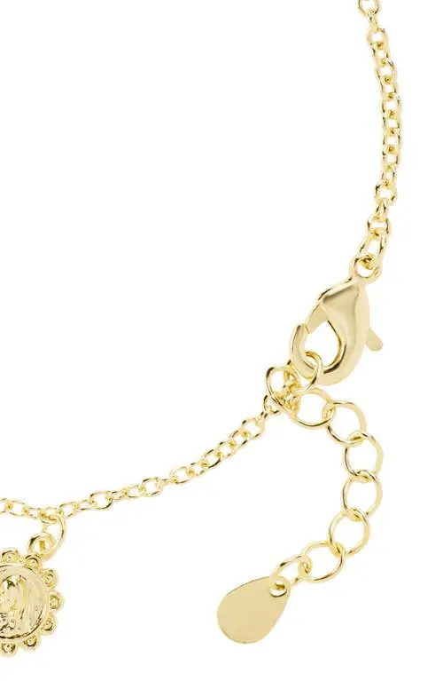 ATHRA LUXE Medallion Charm Bracelet