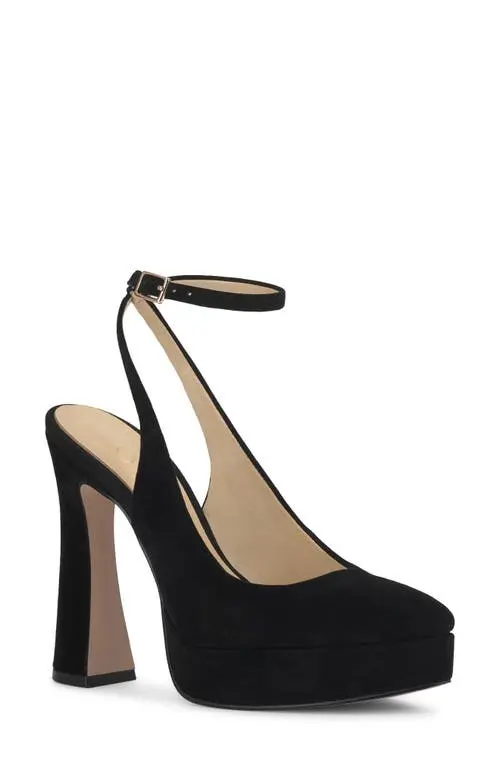 Jessica Simpson Nelica Ankle Strap Platform Pointed Toe Pump - Black