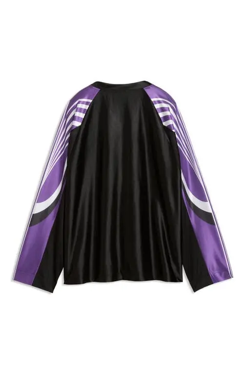 PUMA Street Glam T-shirt With Rhinestone Graphic And Mesh Panels
