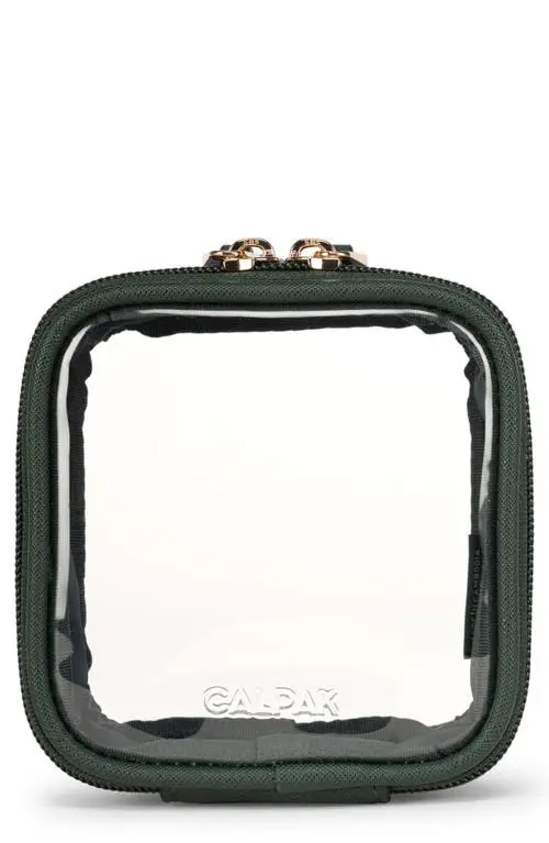 CALPAK Tiny Clear Cosmetics Case - Emerald