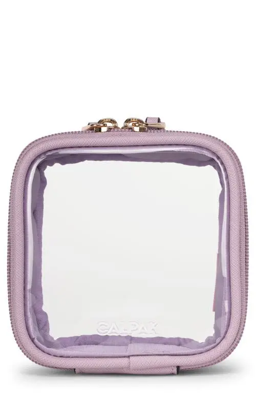 CALPAK Tiny Clear Cosmetics Case - Lavender