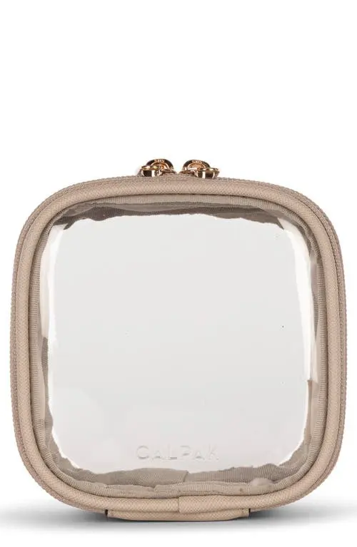 CALPAK Tiny Clear Cosmetics Case - Stone