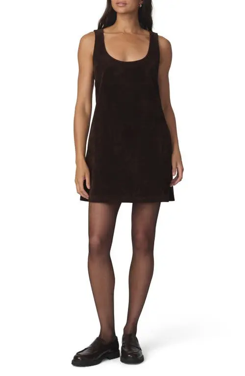 Joe's Jeans Scoop Neck Faux Leather Mini Dress