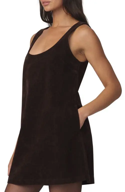 Joe's Jeans Scoop Neck Faux Leather Mini Dress