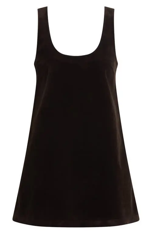 Joe's Jeans Scoop Neck Faux Leather Mini Dress