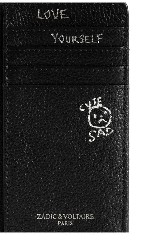 Zadig&Voltaire Arty Tag Leather Card Case