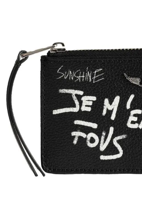 Zadig&Voltaire Arty Tag Leather Card Case