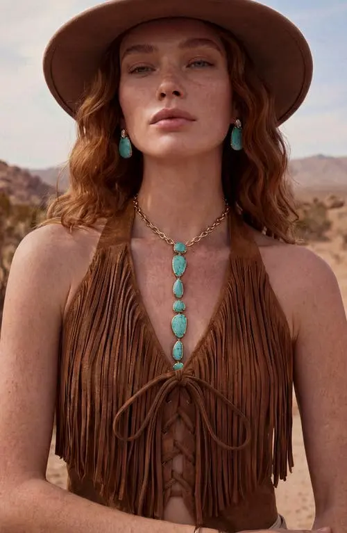 Ettika Majestic Stone Y-necklace