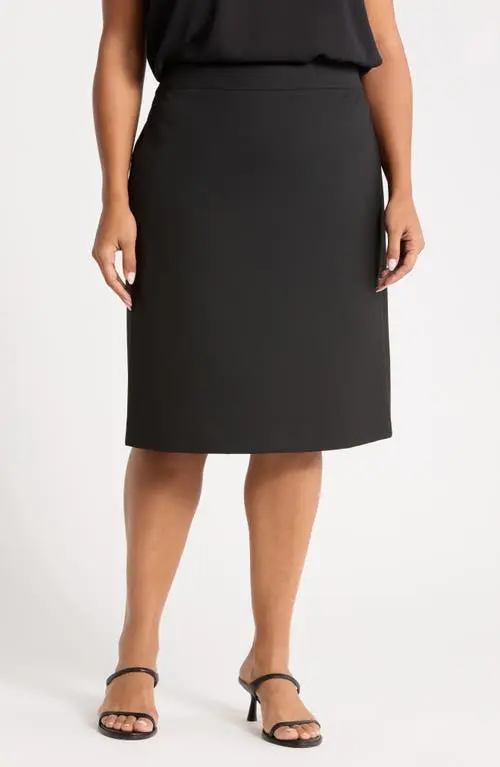 KASPER Pencil Skirt With Stretch - Black