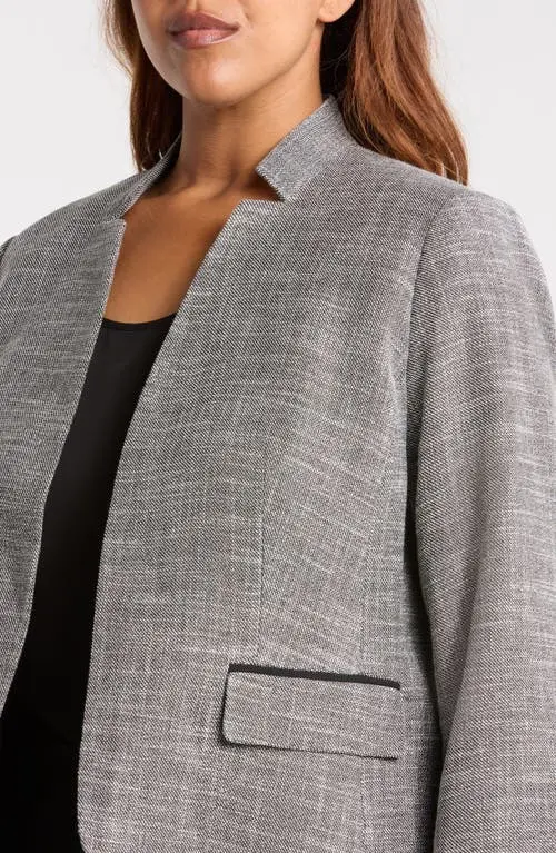 KASPER Cutout Collar Blazer