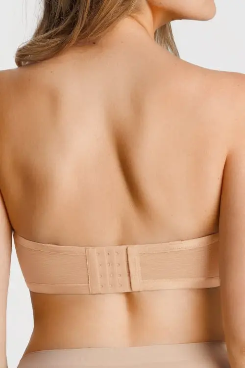 POPILUSH Non-slip Push-up Convertible Strapless Adejustable Bra - Cream